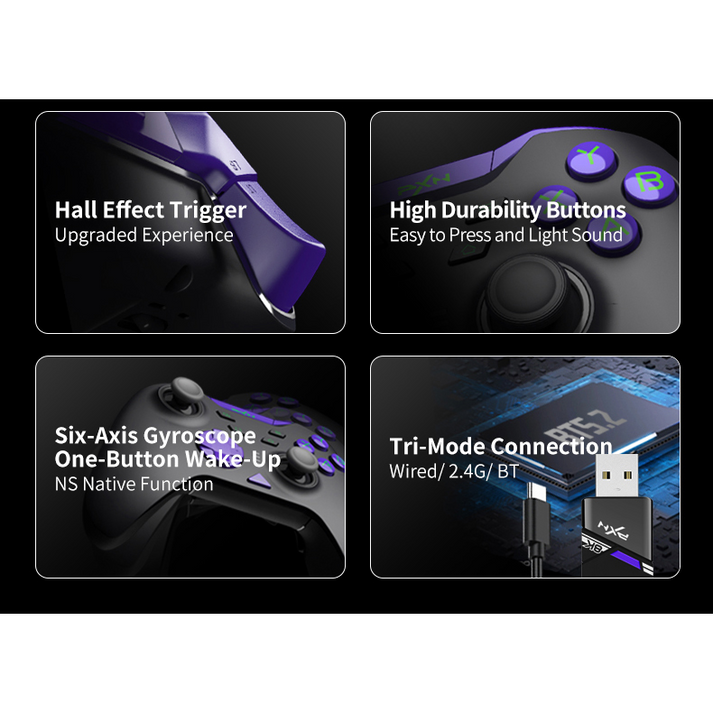 PXN P5 8K Gaming Controller – 8K Resolution, Hall‑Stick, PC/Switch ...