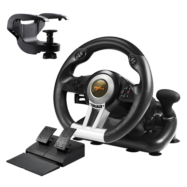 PXN V3 Pro Gaming Wheel – 180° Vibration Steering for PC/PS4/Xbox ...