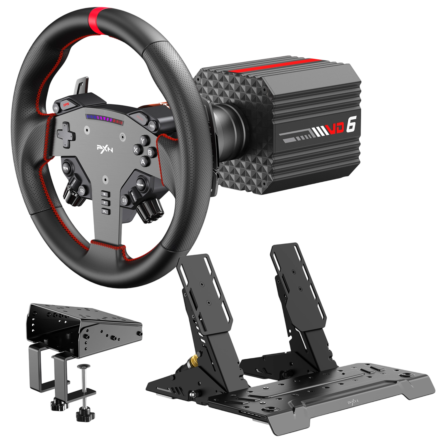 PXN V9 Gaming Wheel Bundle – 270/900° Steering for PC/PS4/Xbox – PXN ...