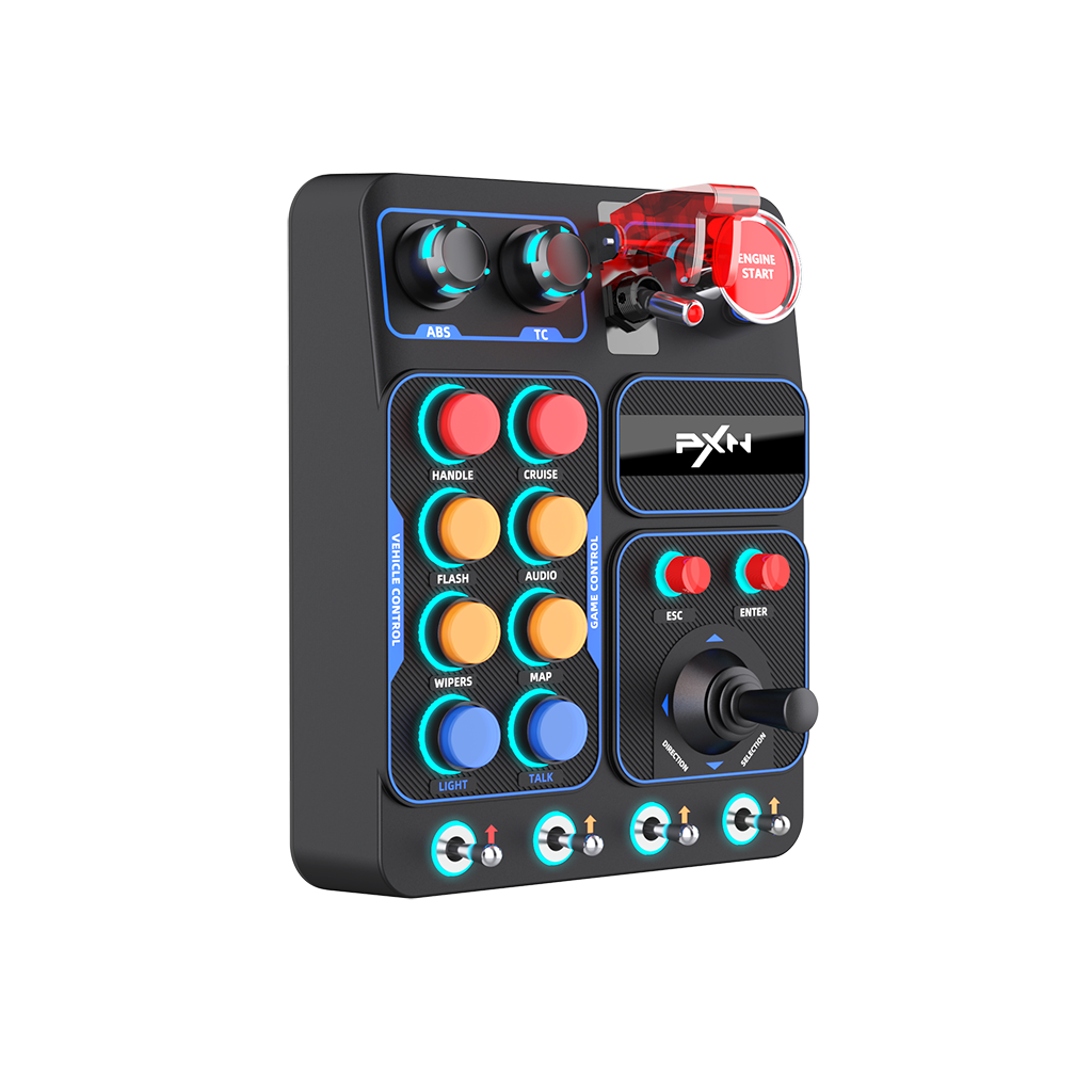 PXN CB1 Button Box – 30 Programmable Buttons for PC Sim Gaming – PXN ...