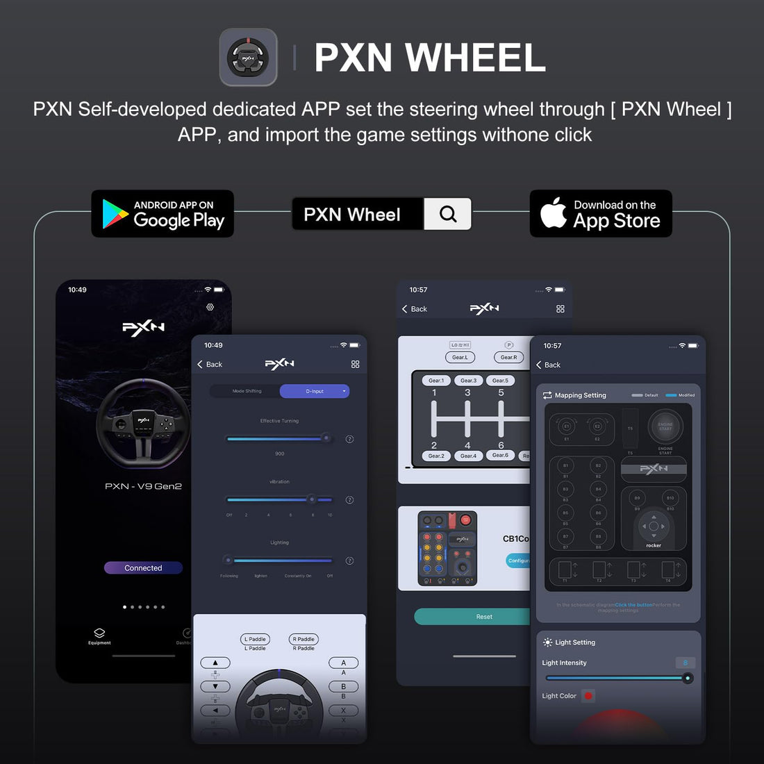 PXN CB1 Button Box – 30 Programmable Buttons for PC Sim Gaming – PXN Official