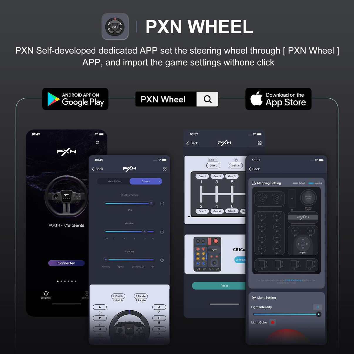 PXN CB1 Button Box – 30 Programmable Buttons for PC Sim Gaming – PXN ...