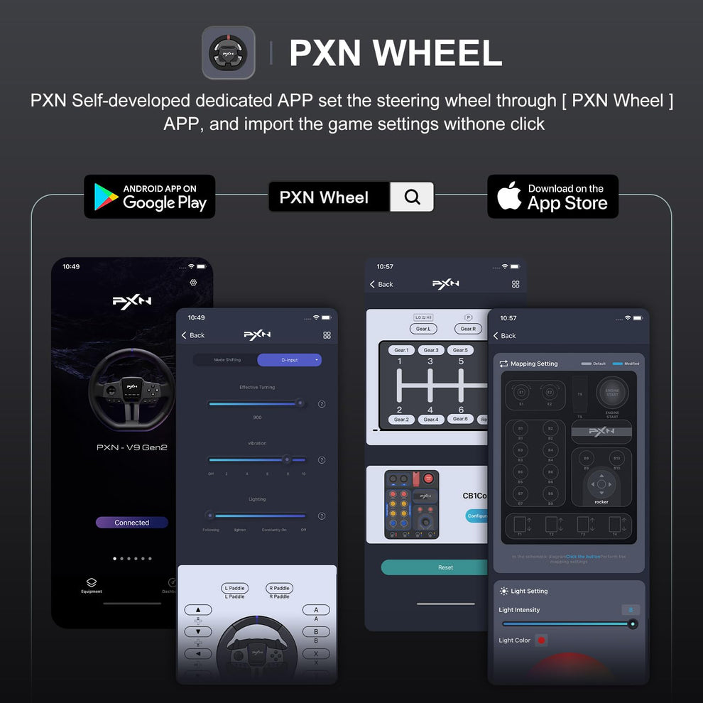 PXN CB1 Button Box – 30 Programmable Buttons for PC Sim Gaming – PXN ...